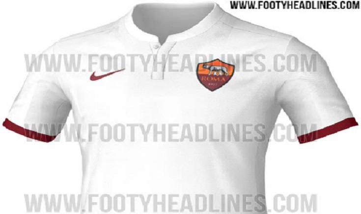Roma, la seconda sarà bianca bordata di rosso (FOTO)